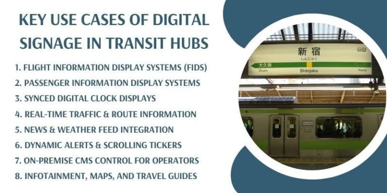 How Digital Signage Enhances Transportation Hub Experience