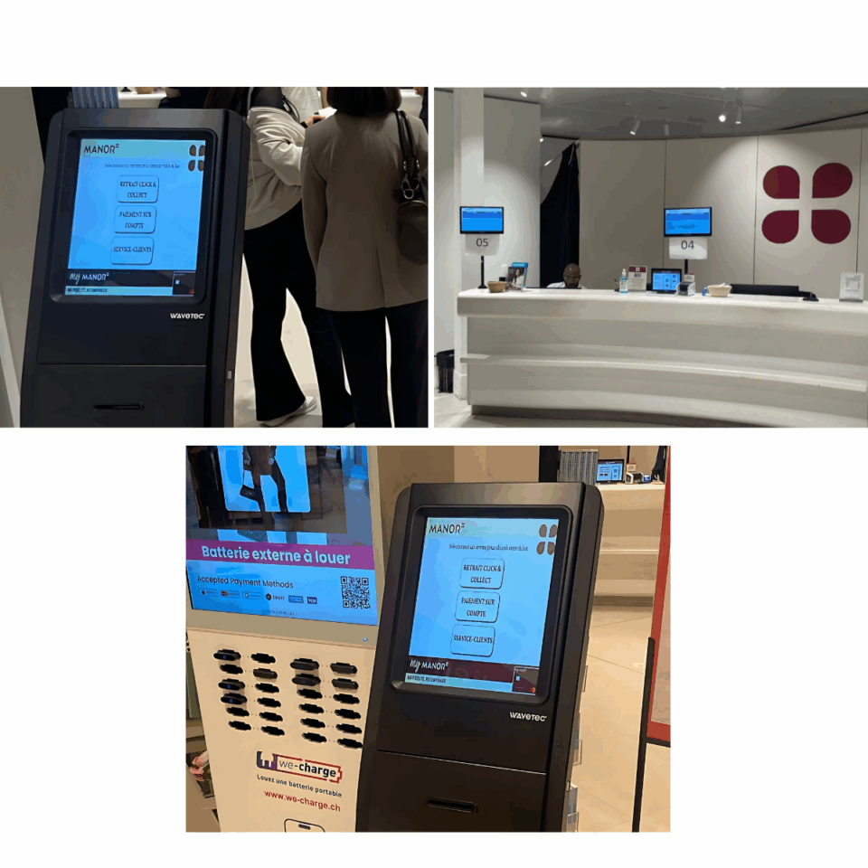 Wavetec | Queue Management for Manor, Geneva